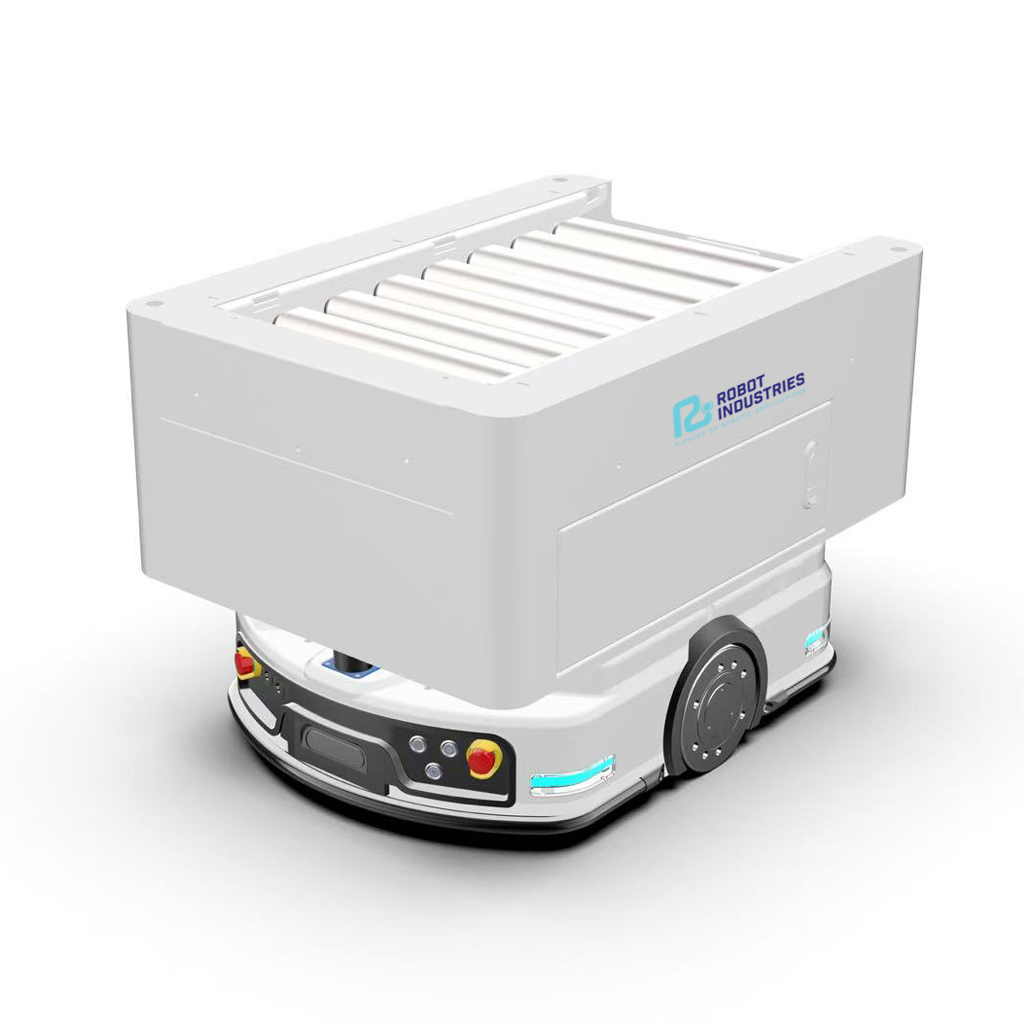 RI RILOG50C AMR logistic robot with conveyor | robotindustries.com